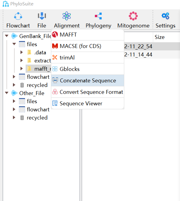 PhyloSuite使用教程 | Sunning's Blog